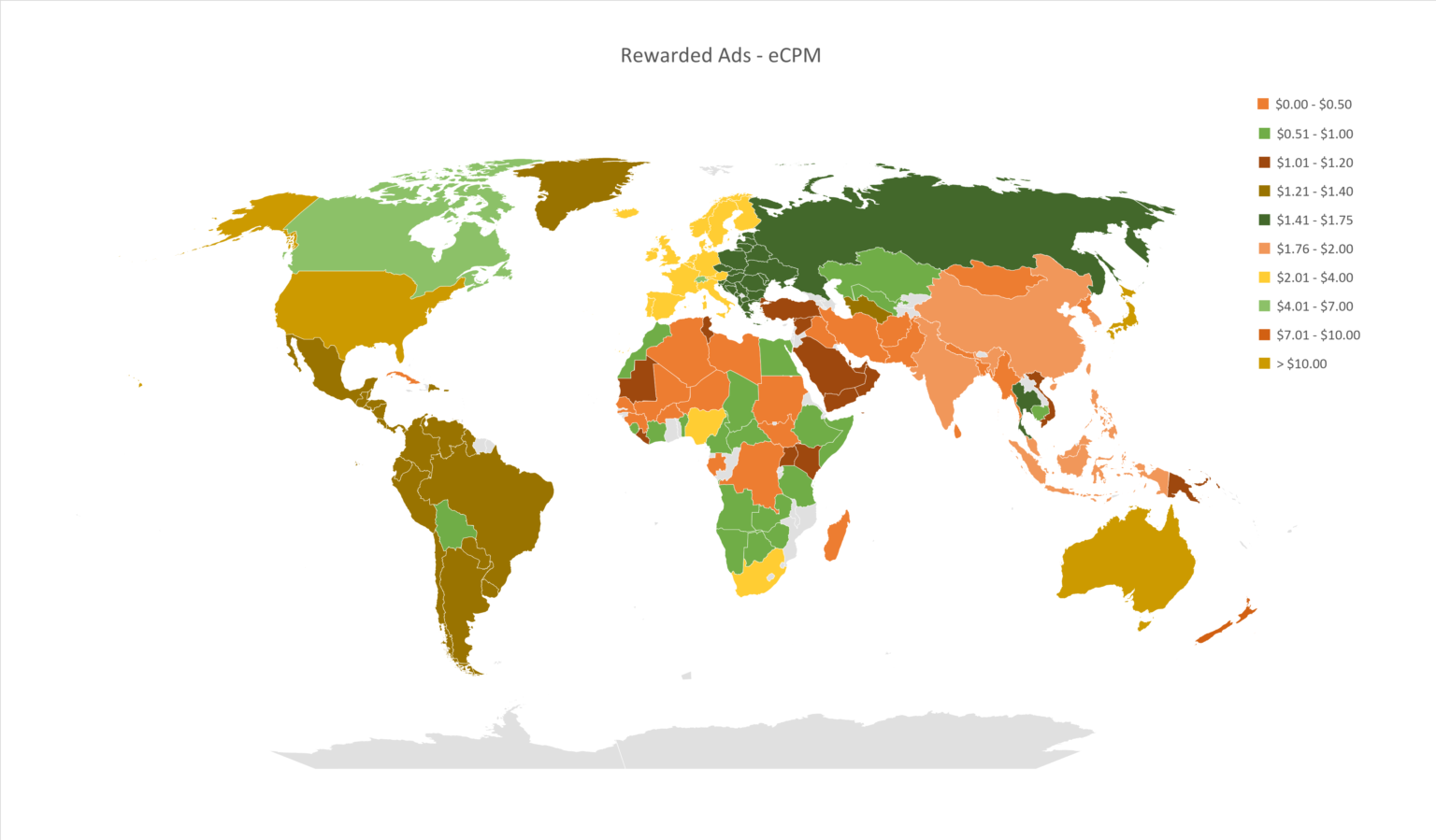 Mobile eCPM Report Across the World 2023 - Q1 2023 - AdPumb Mobile eCPM Report Across the World 2023 - Q1 2023 - AdPumb